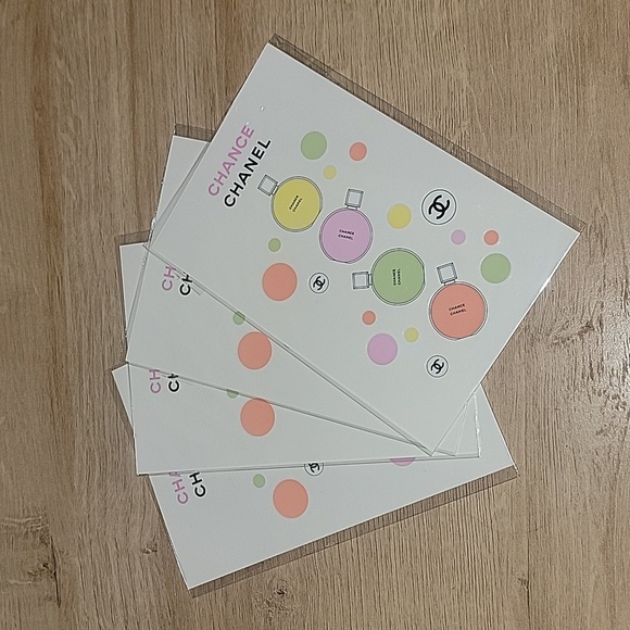 CHANEL | Party Supplies | Chanel Logo Authentic Beauty Counter Sticker ...
